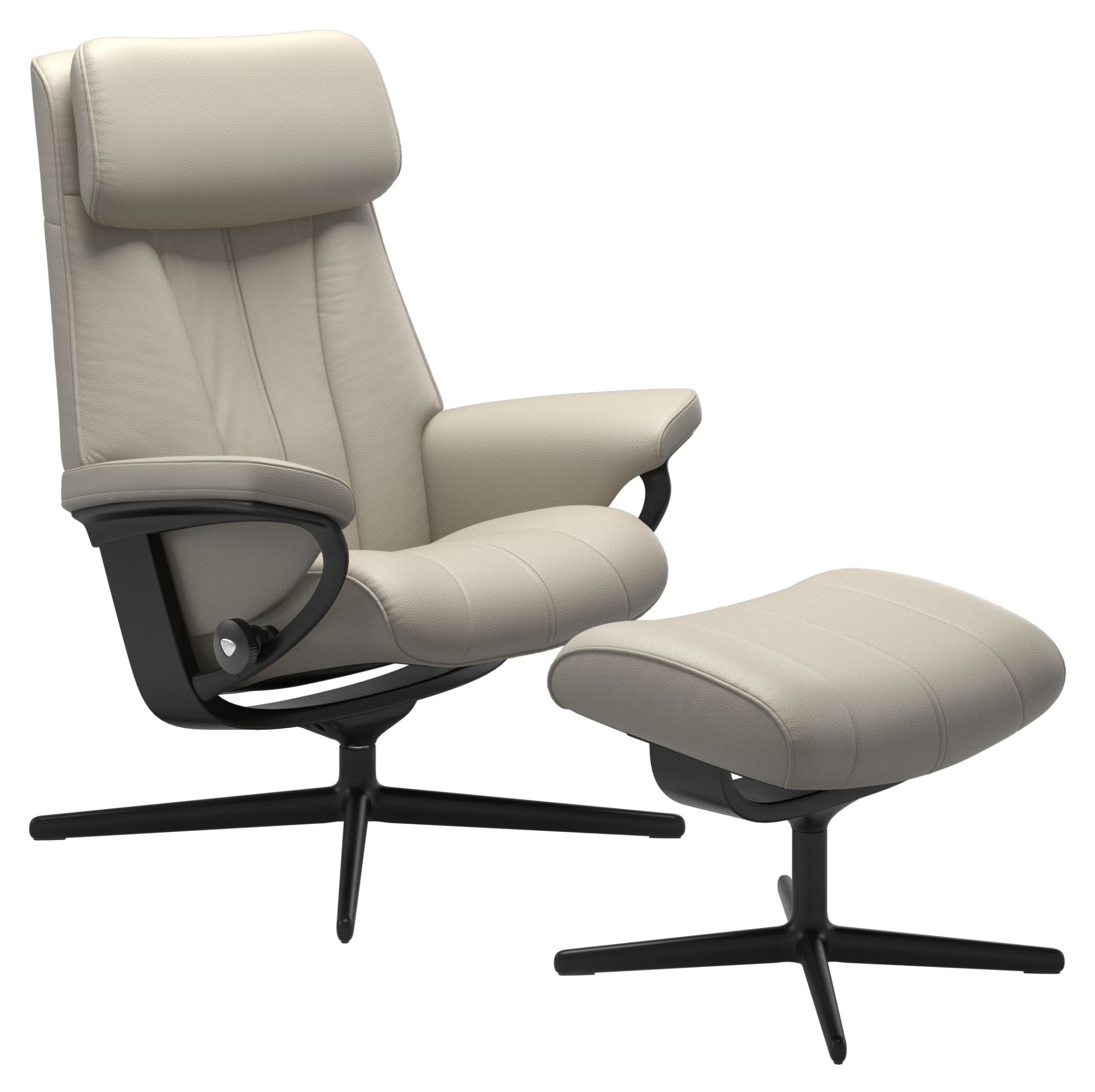 Stressless Paul Cross Base Chair with Footstool - Carters Furniture Online