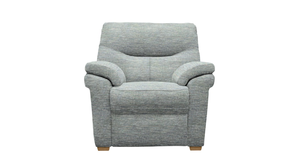 G Plan Seattle Fabric Armchair with Wooden Feet - Carters Furniture Online
